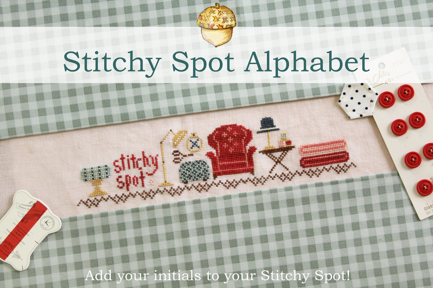 Stitchy Spot Alphabet - October House Fiber Arts