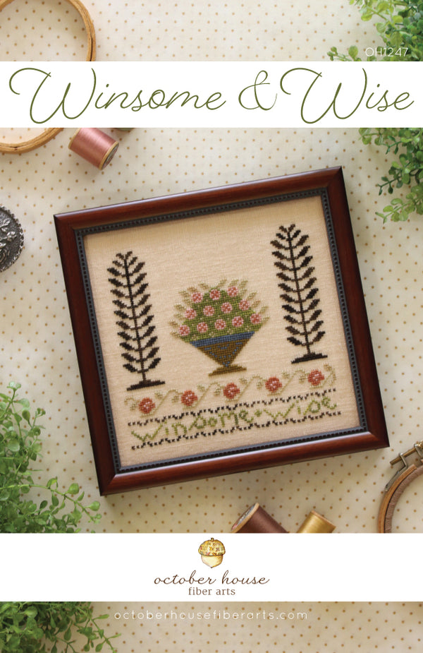 Winsome & Wise - Cross Stitch Pattern - October House Fiber Arts