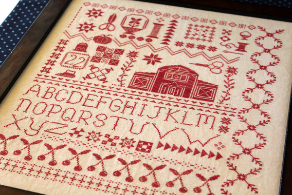 Americana Red - PDF Instant Download - October House Fiber Arts