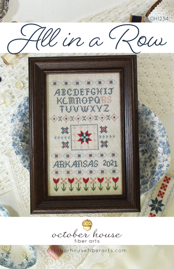 All in a Row - PDF Instant Download - October House Fiber Arts